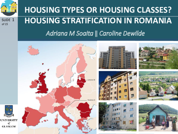 (PDF) Housing typs of housing classes? Housing stratification in Romania