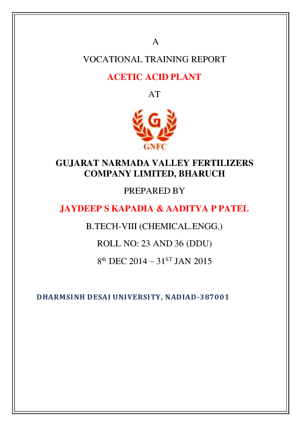 (DOC) GNFC training report (1)