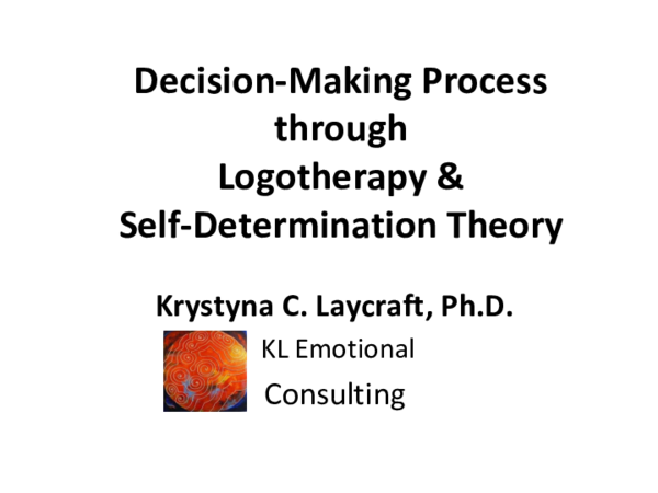 (PDF) Decision-Making Process through Logotherapy & Self-Determination ...