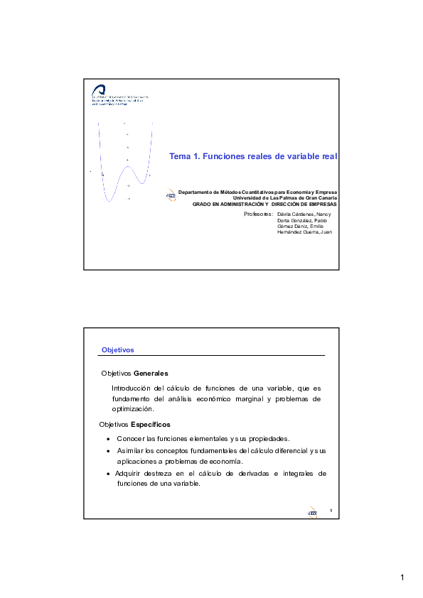 (PDF) Tema 1. Funciones reales de variable real