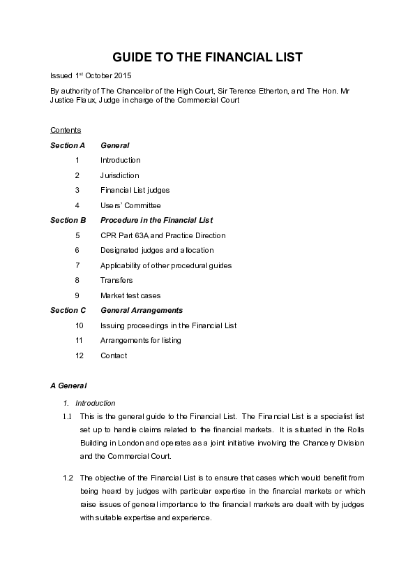(PDF) GUIDE TO THE FINANCIAL LIST