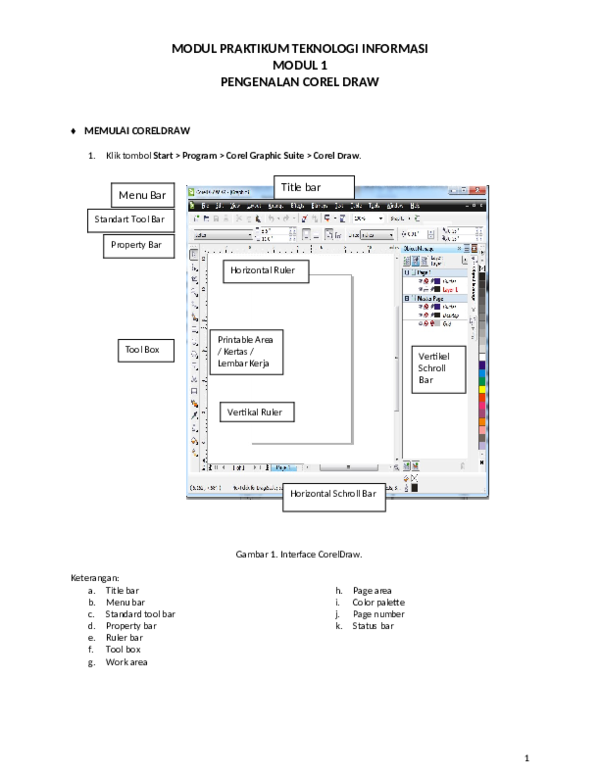 (PDF) MODUL 1 PENGENALAN COREL DRAW