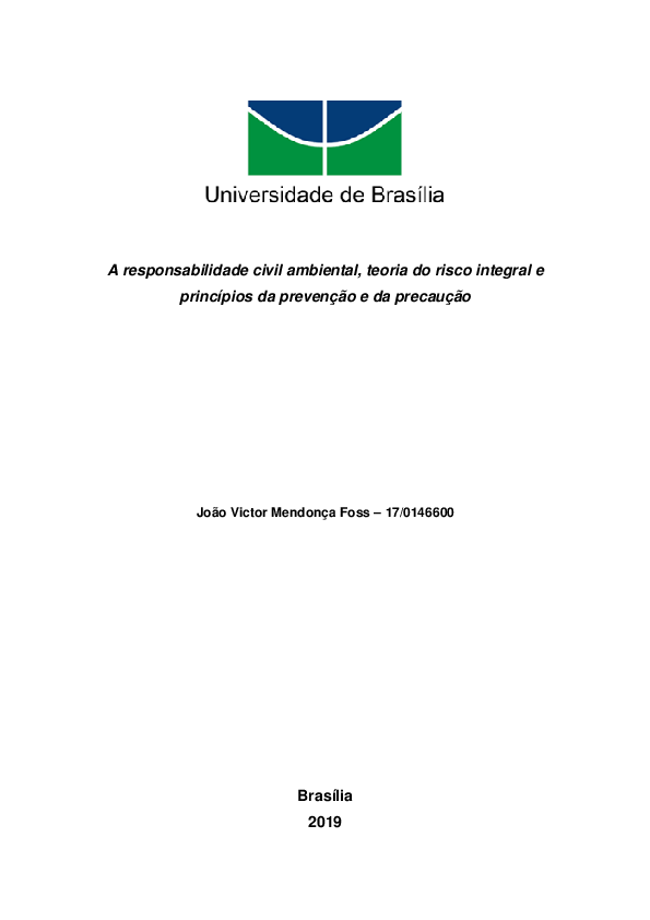 (DOC) A responsabilidade civil ambiental, teoria do risco integral e ...