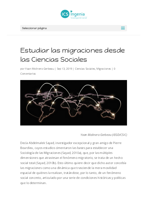 (PDF) [2019] Estudiar las migraciones desde las Ciencias Sociales
