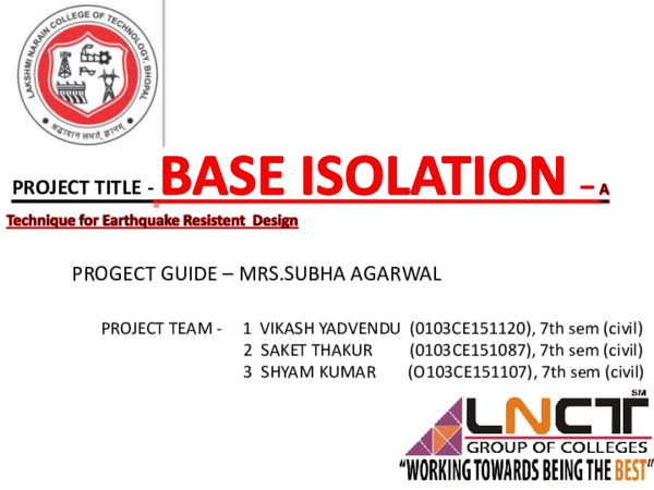 (PPT) BASE ISOLATION
