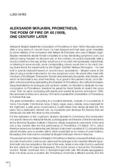(PDF) Alexander Scriabin, "Prometheus, The Poem of Fire op.60" (1909 ...
