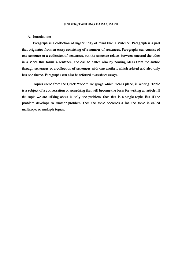 (DOC) UNDERSTANDING PARAGRAPH