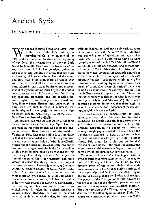 (PDF) Ancient Syria: Introduction