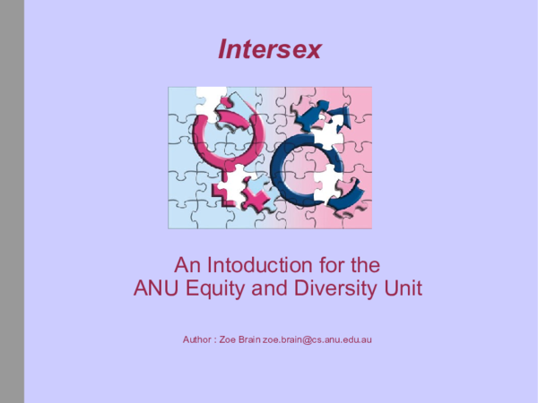 (PPT) Presentation on Intersex