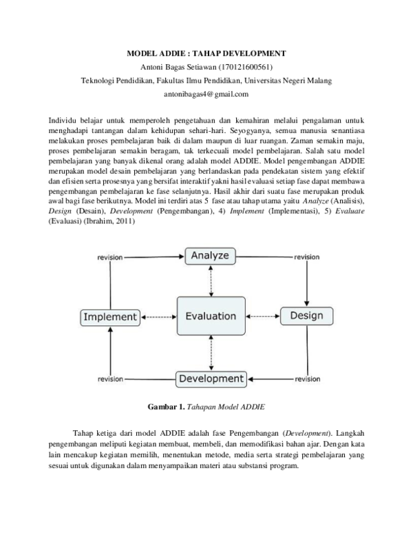 (DOC) MODEL ADDIE TAHAP DEVELOPMENT (DOC) MODEL ADDIE TAHAP DEVELOPMENT