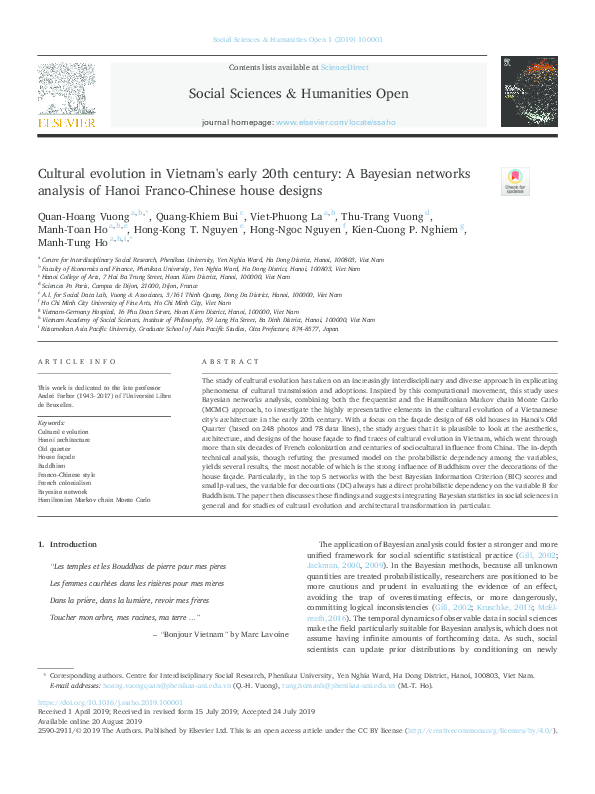 (PDF) Cultural evolution in Vietnam's early 20th century: A Bayesian networks analysis of Hanoi ...
