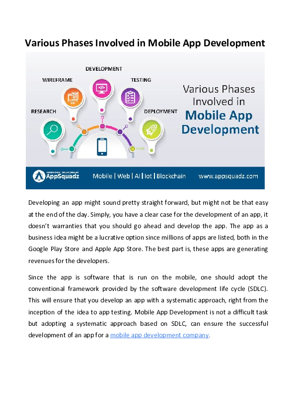 (PDF) Various Phases Involved in Mobile App Development