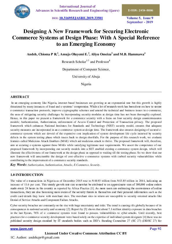 (PDF) Designing A New Framework for Securing Electronic Commerce ...