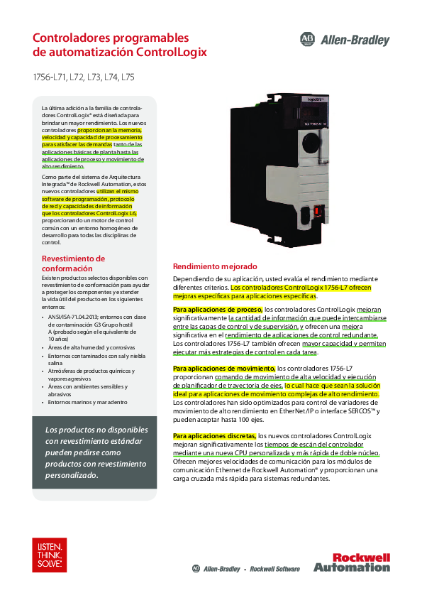(PDF) Controladores programables de automatización ControlLogix