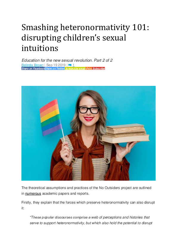 (DOC) Smashing heteronormativity 101: disrupting children's sexual ...