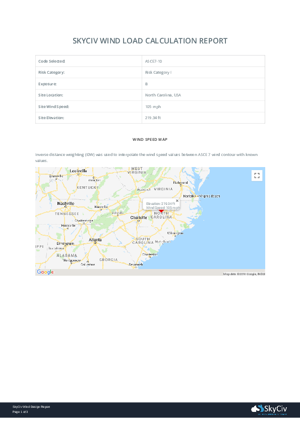 (PDF) SkyCiv Wind Design Report SKYCIV WIND LOAD CALCULATION REPORT