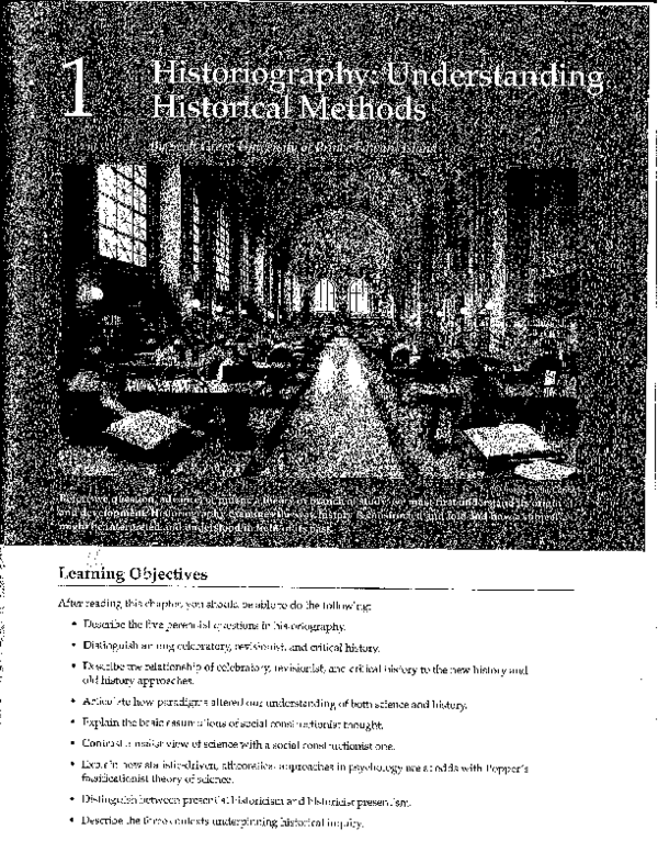 (PDF) Historiography: Understanding Historical Methods