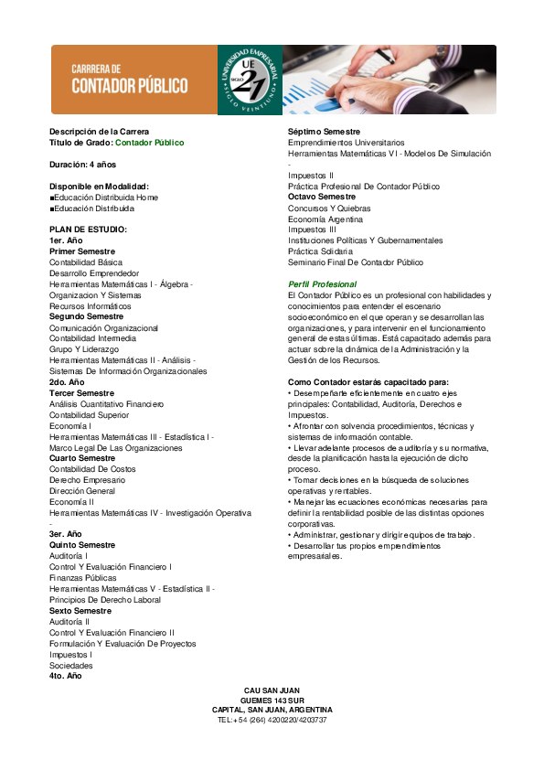 (DOC) Descripción de la Carrera Título de Grado: Contador Público ...