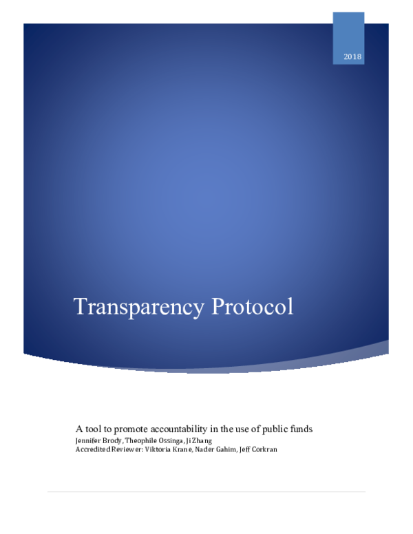(PDF) Transparency Protocol Whitepaper