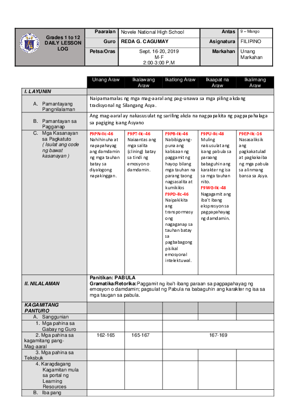 (DOC) Grade 8 DLL format