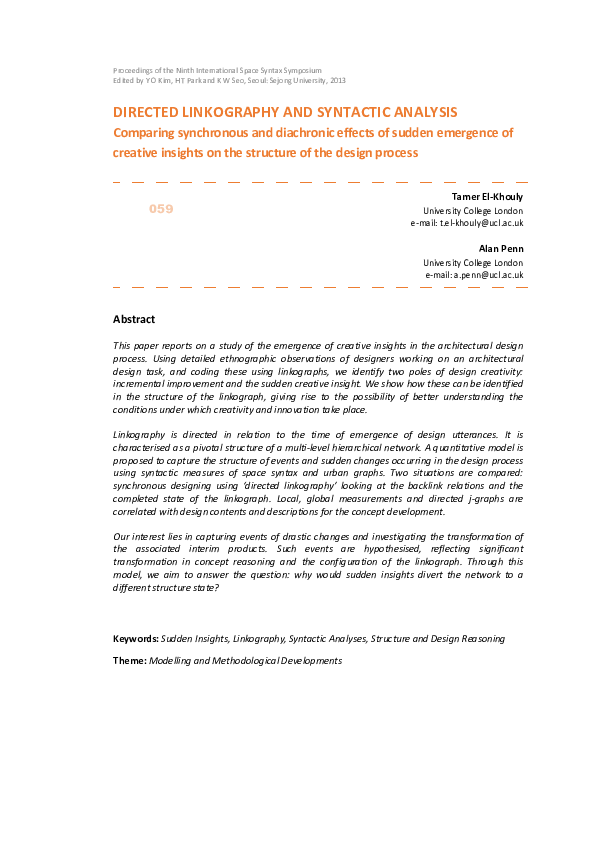 (PDF) DIRECTED LINKOGRAPHY AND SYNTACTIC ANALYSIS: Comparing ...