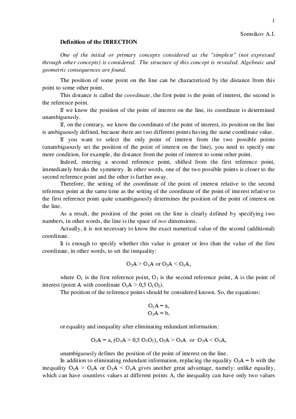 (PDF) Definition of the DIRECTION