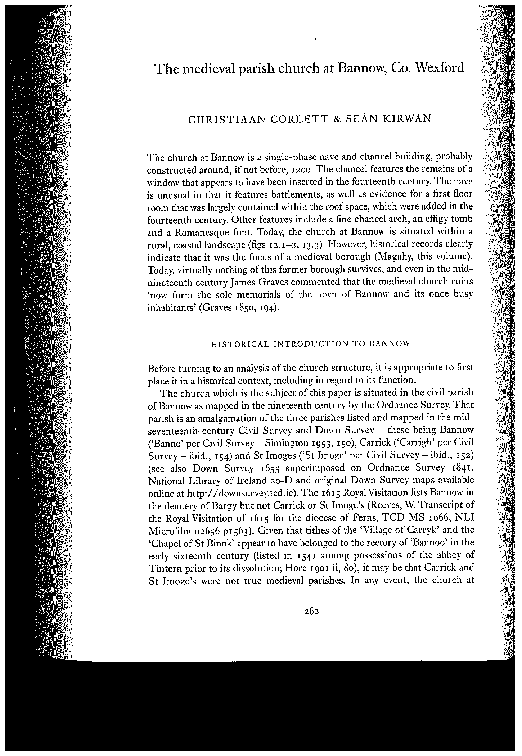 (PDF) The medieval parish church at Bannow, Co. Wexford