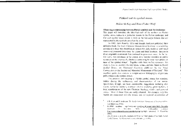 (PDF) Pictland and its symbol stones