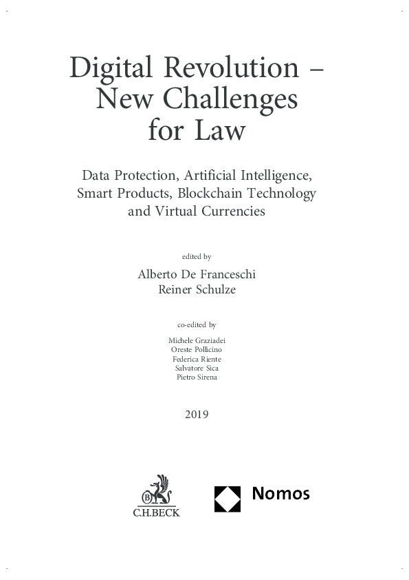 (PDF) Digital Revolution - New Challenges for Law Data Protection ...