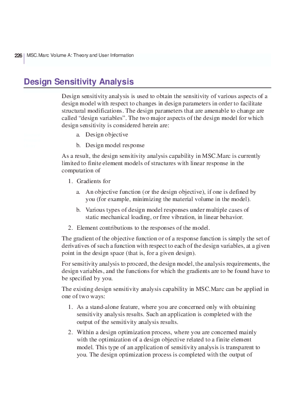 (PDF) MSC.Marc Volume A: Theory and User Information