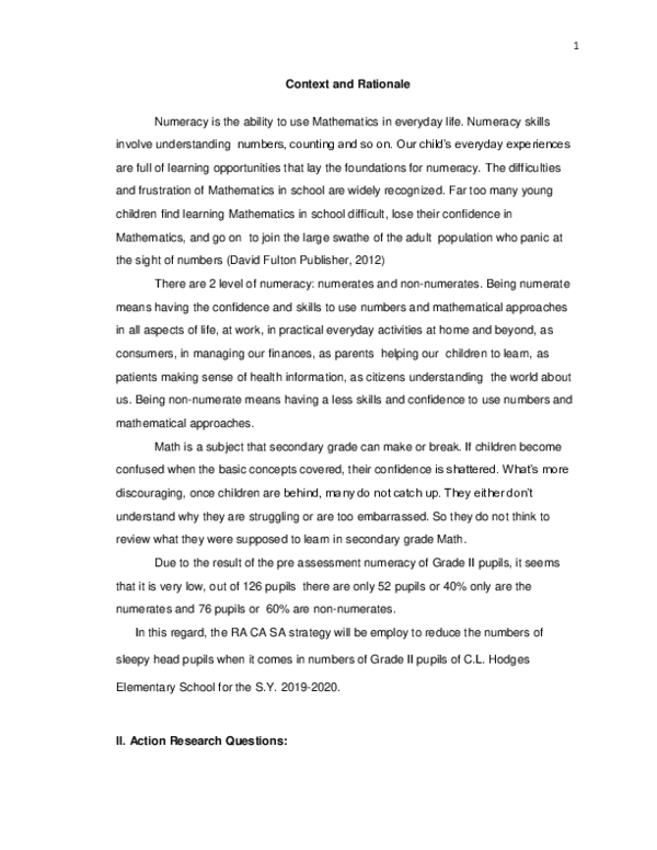 (DOC) Context and Rationale