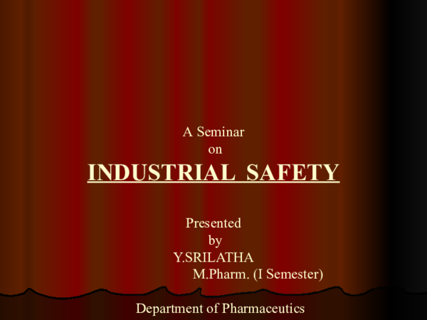 (PPT) Industrial Hazards and Safety Measures