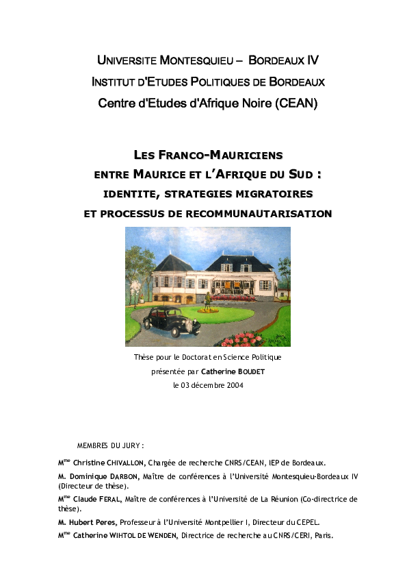 (PDF) L'oligarchie sucrière dans la consociation