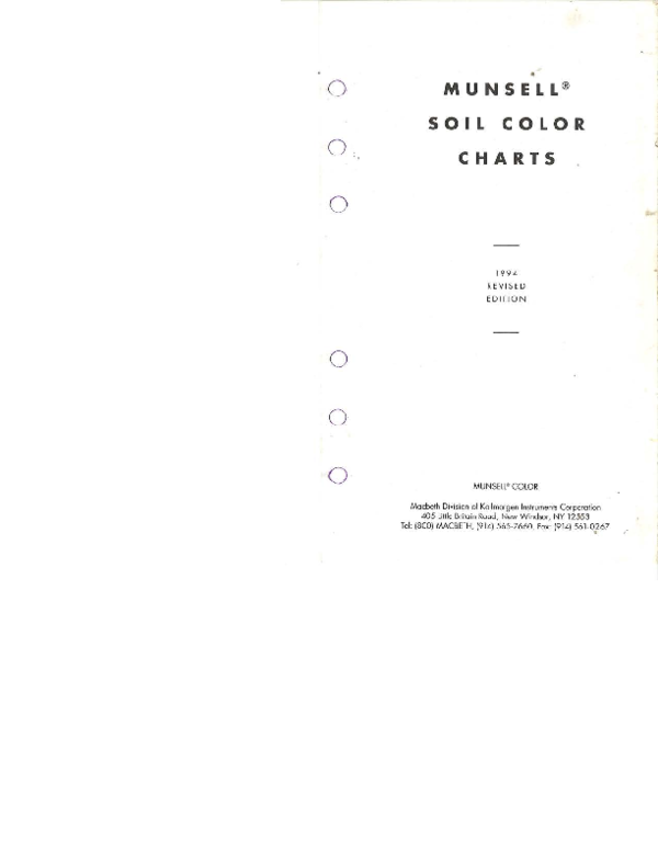 (PDF) Munsell Color Chart