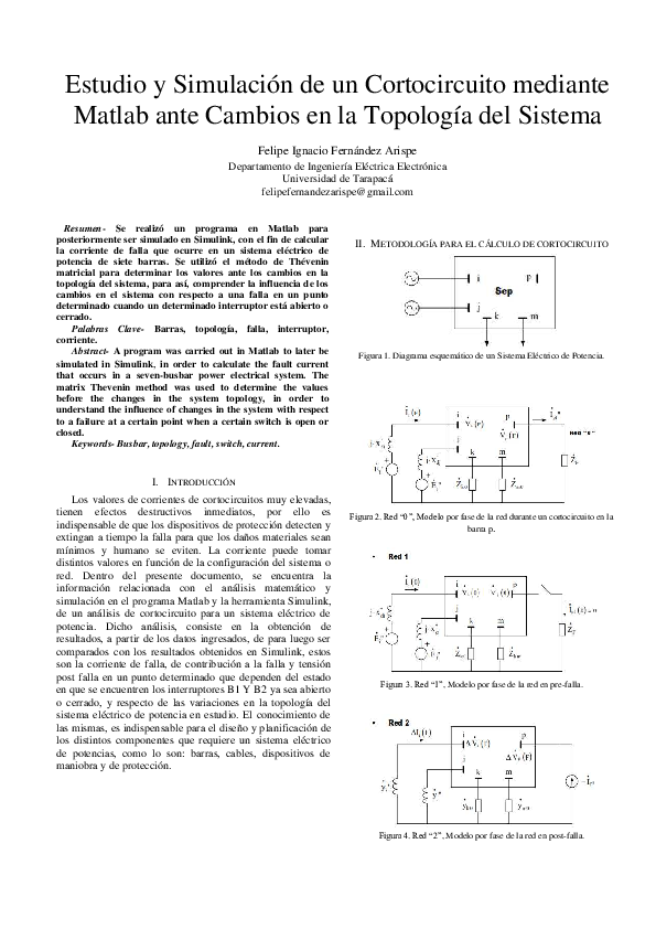 (PDF) Estudio y Simulación de un Cortocircuito mediante Matlab ante ...