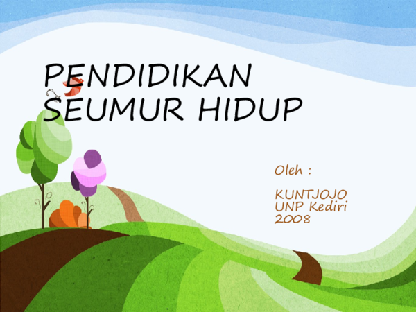 (PPT) Pendidikan seumur hidup