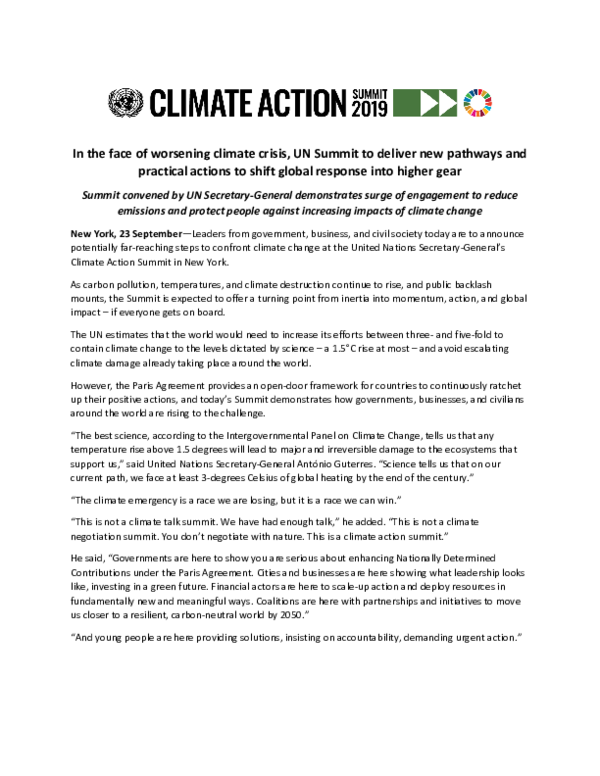 (PDF) Climate Change-The People- The UN-AN UPDATE