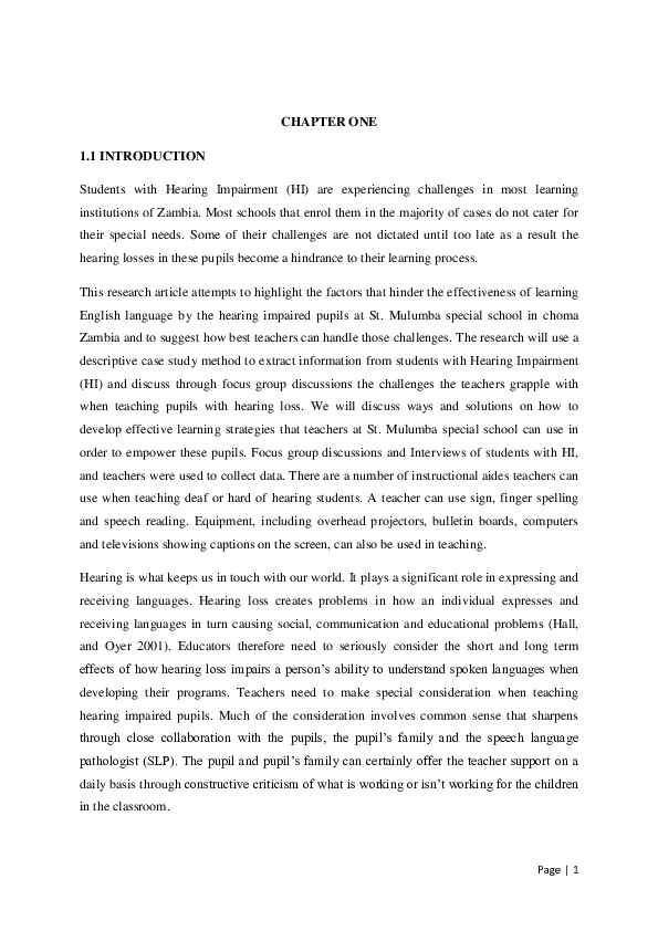 (DOC) FACTORS THAT HINDER THE EFFECTIVENESS OF LEARNING ENGLISH ...
