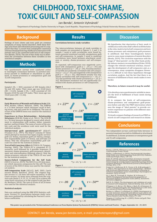 (PDF) Childhood, toxic shame, toxic guilt and self-compassion