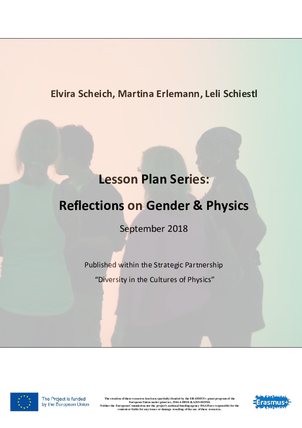 (PDF) Lesson Plan Series - Reflections on Gender & Physics