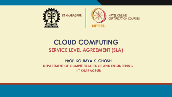 (PDF) CLOUD COMPUTING SERVICE LEVEL AGREEMENT (SLA
