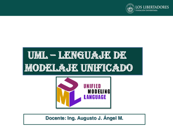 (PDF) UML -Lenguaje de Modelaje Unificado