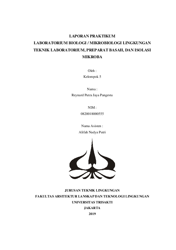 (DOC) PRAKTIKUM MIKROBIOLOTEKNIK LABORATORIUM, PREPARAT BASAH, DAN ...