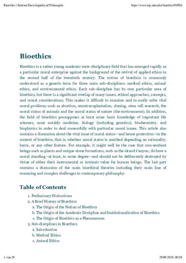 (PDF) Bioethics