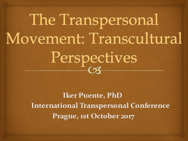 (PPT) The transpersonal movement. Transcultural perspectives