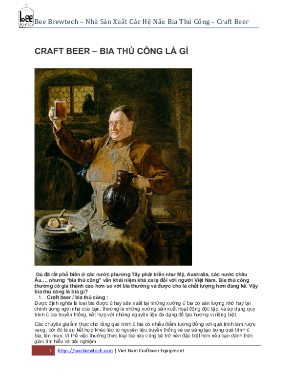 (PDF) Sự thật về Bia thủ công Craft beer Beebrewtech