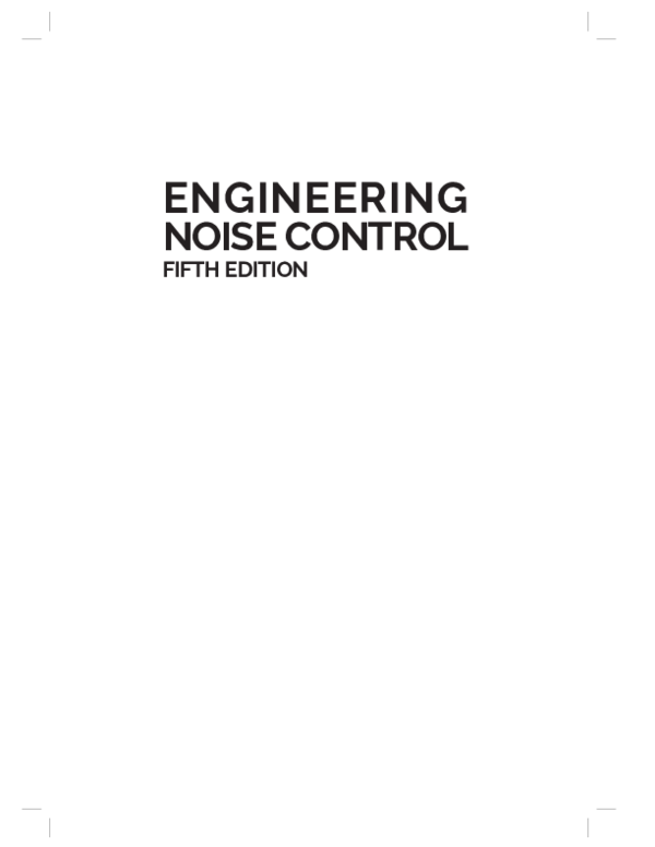 (PDF) ENGINEERING NOISE CONTROL FIFTH EDITION