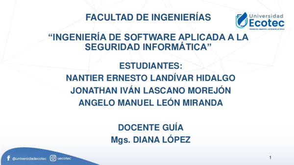 (PPT) INGENIERIA DE SOFTWARE (1)