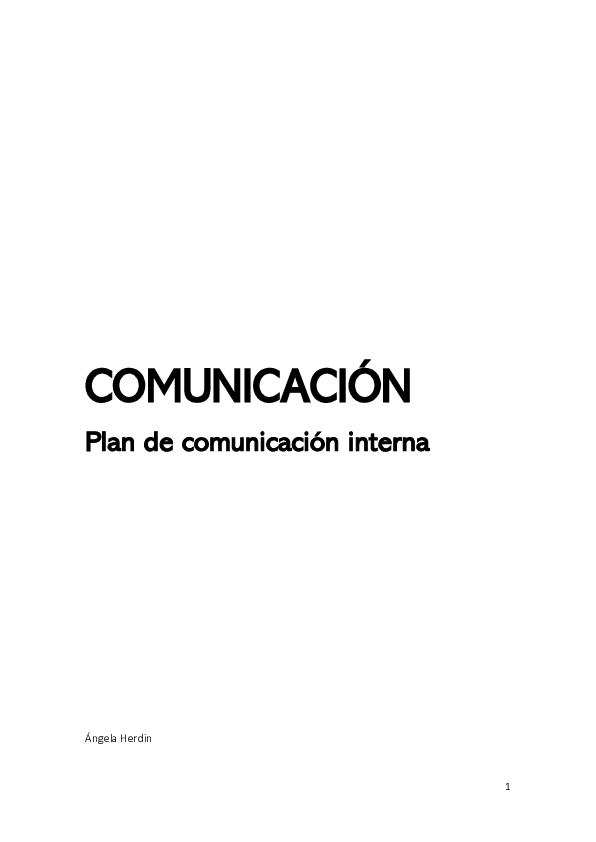 (PDF) COMUNICACIÓN Plan de comunicación interna