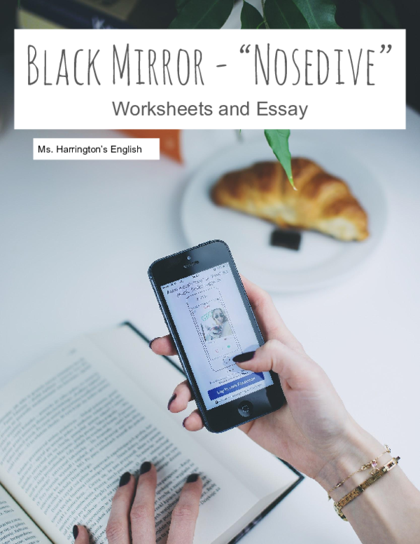 (PDF) Black Mirror -"Nosedive" Worksheets and Essay